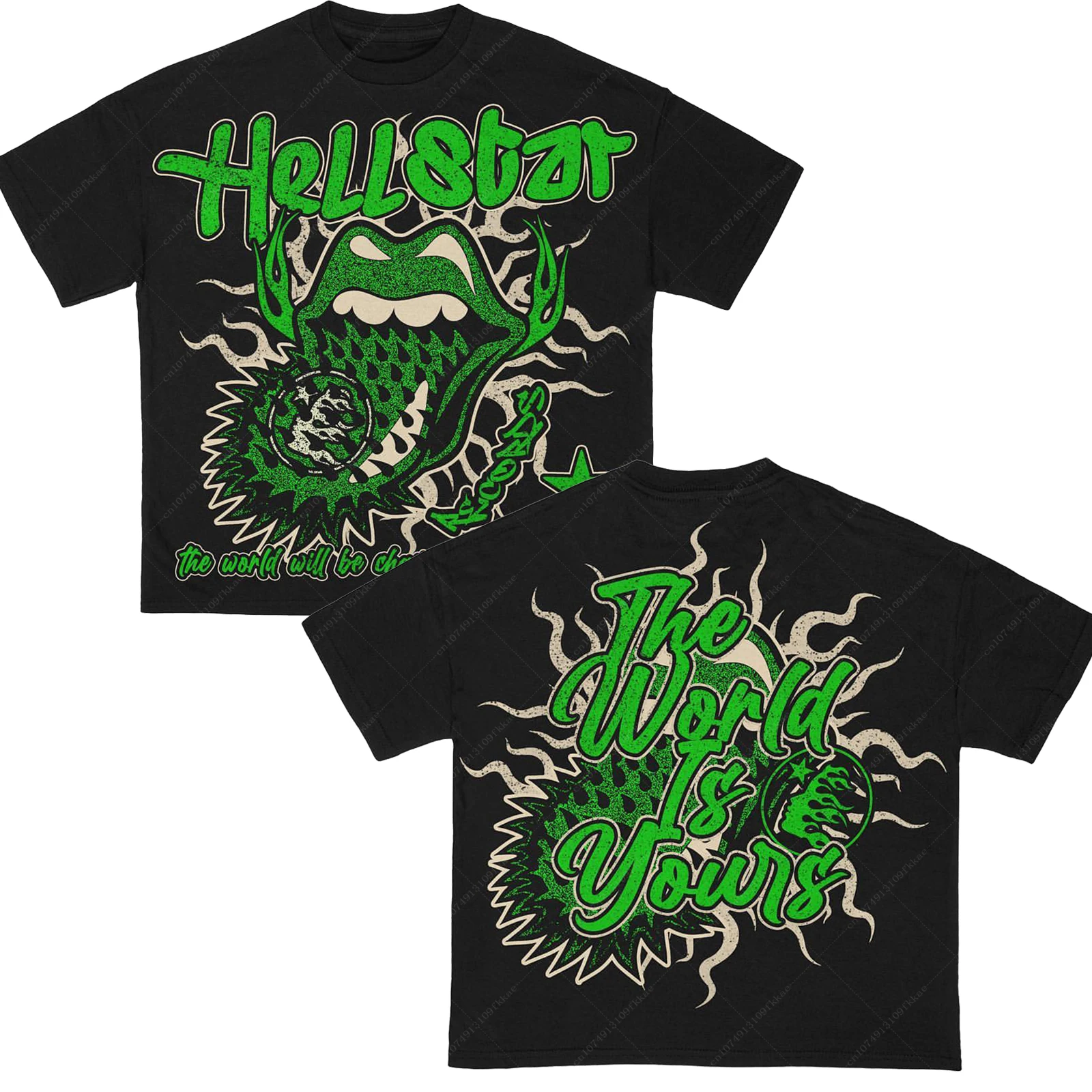 Hellstar-American-Brand-Cotton-T-shirt-Summer-Short-Sleeve-Luxury-Black-Cool-Rap-Printed-Tops ...