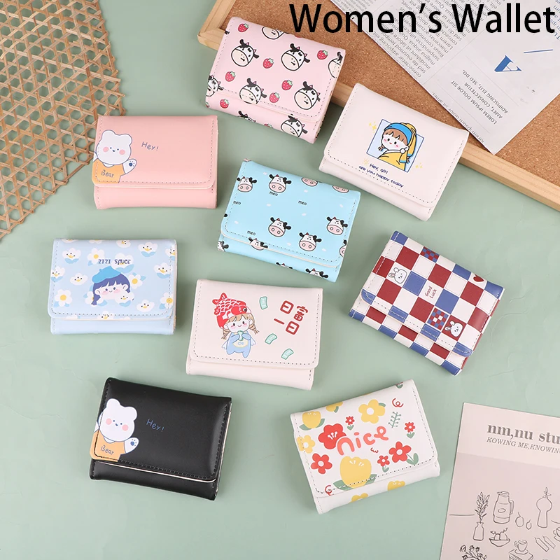 Creative-Cartoon-Design-Women-s-Wallet-PU-Leather-Bank-Card-Holder ...