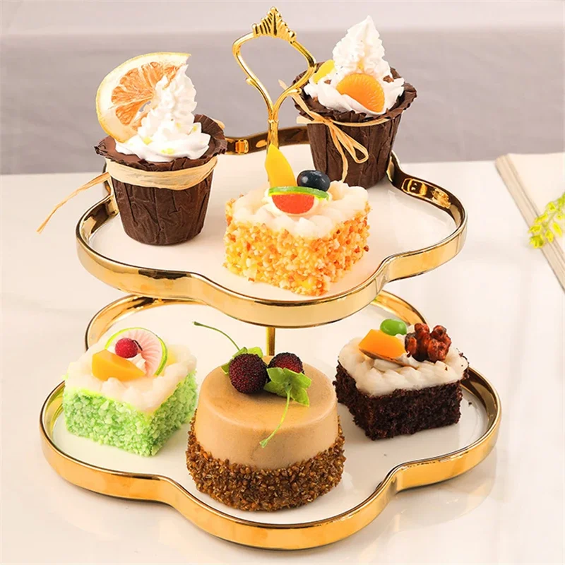 Dessert-table-display-rack-three-layer-cake-rack-porcelain-dessert ...