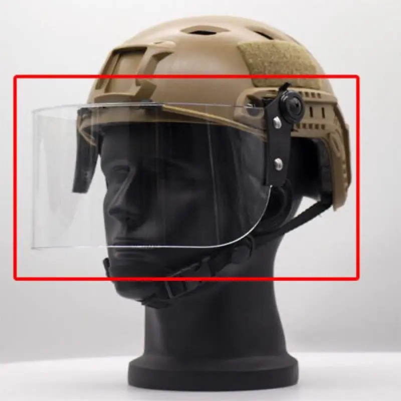 Tactical-Transparent-Windproof-Lens-Riot-Mask-Guide-Helmet-Fast-Helmet ...