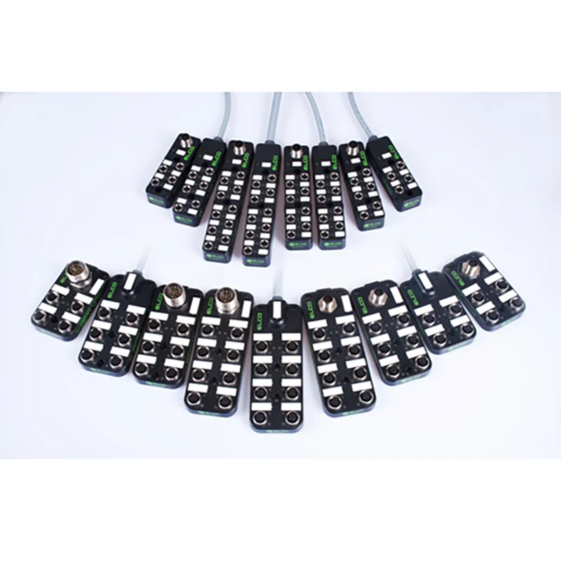 M12 5cores sensor junction box 6 ports 8 ports 12 ports proximity ...