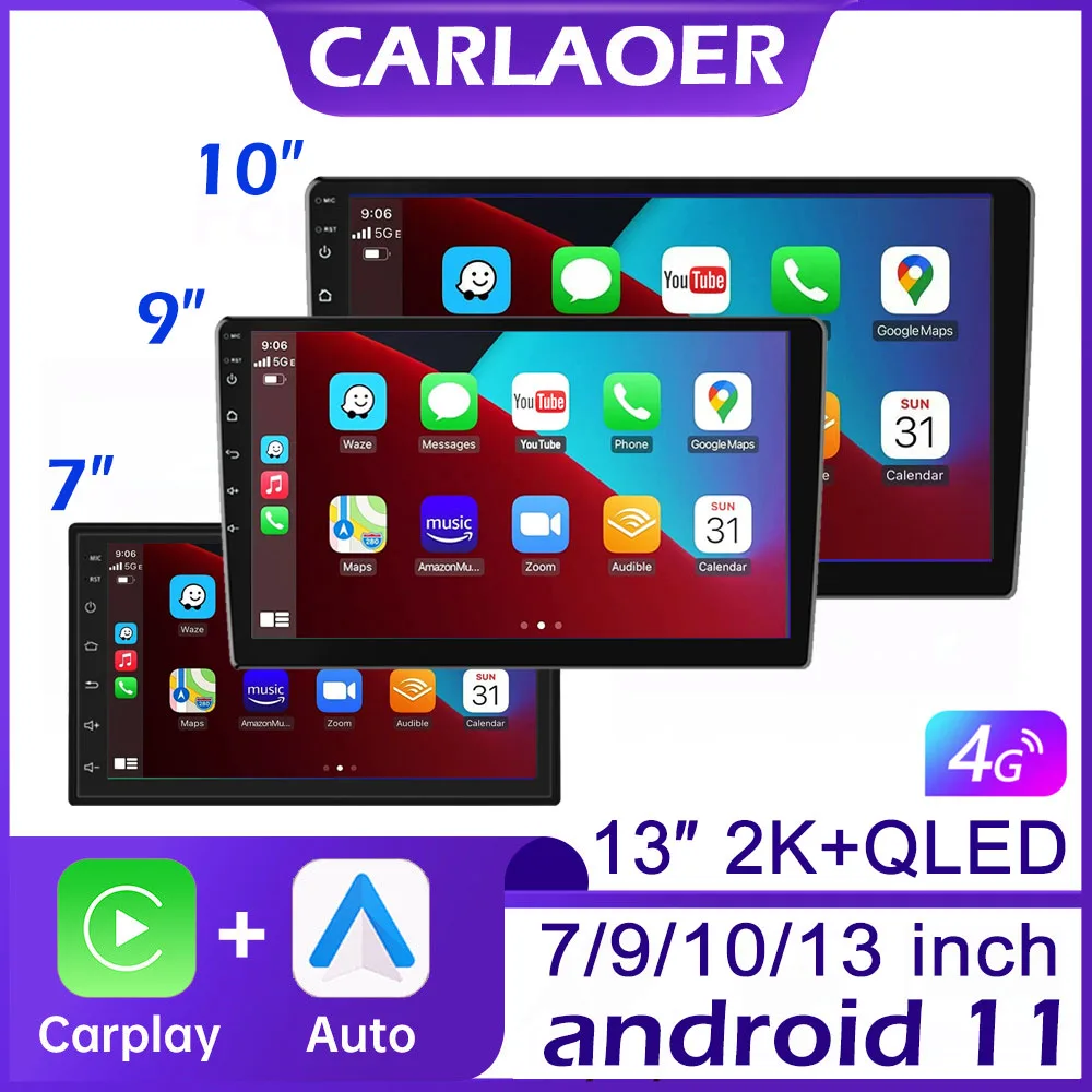 Radio con GPS para coche, reproductor Multimedia con Android 7, 9, 10 ...