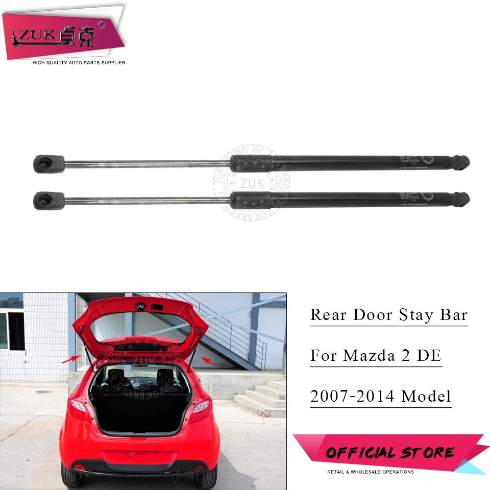 Zuk 2pcs Car Tail Gate Gas Spring Damper Trunk Lid Stay Bar Rear Door ...