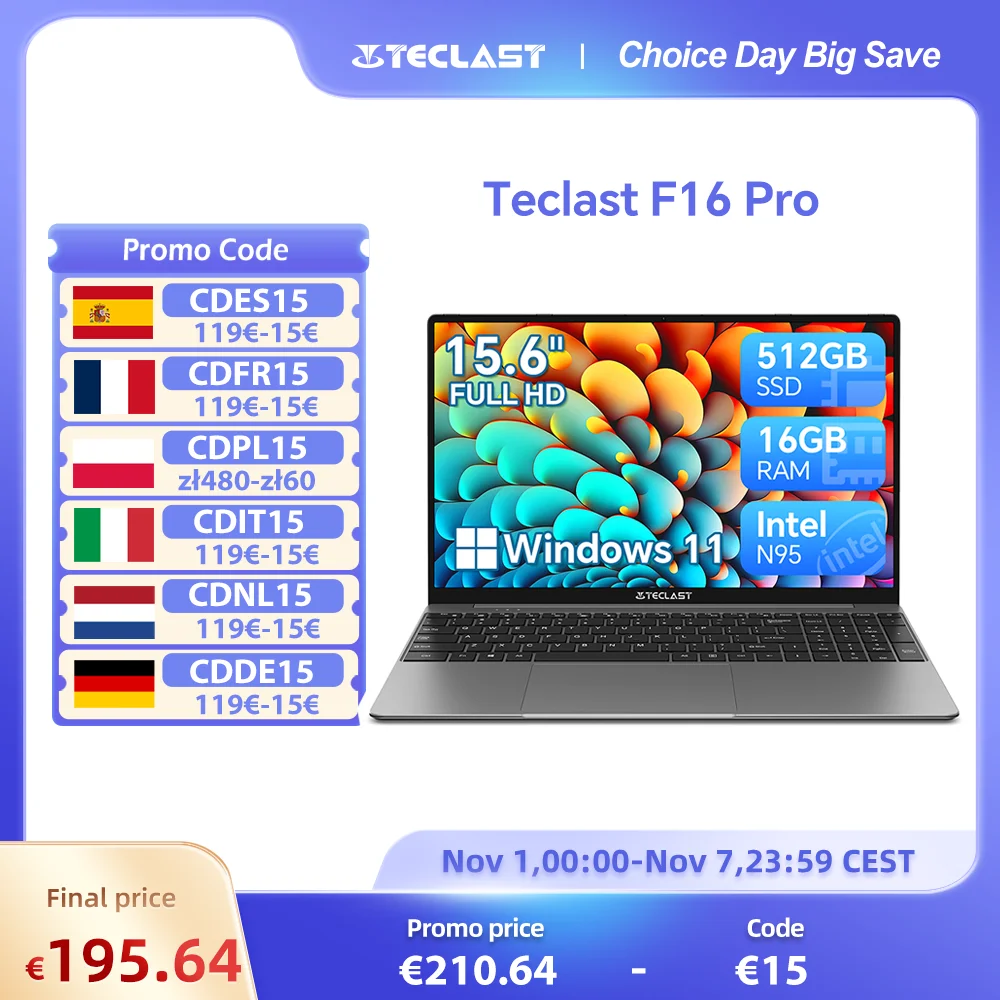 TECLAST-F16Pro-Laptop-15-6-inch-16GB-RAM-512GB-SSD-Computers-for-Intel ...