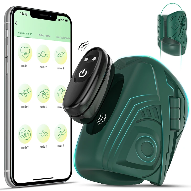 Penis-Sleeve-Vibrator-APP-Control-Vibrating-Pump-Male-Masturbator-Ghost ...