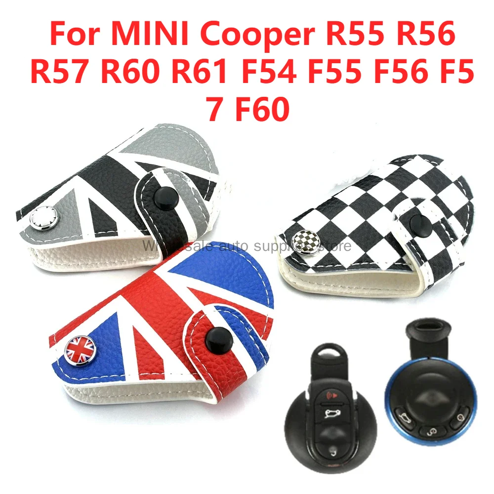 Car-Key-Case-Cover-Leather-Key-Bag-For-MINI-Cooper-R55-R56-R57-R60-R61 ...