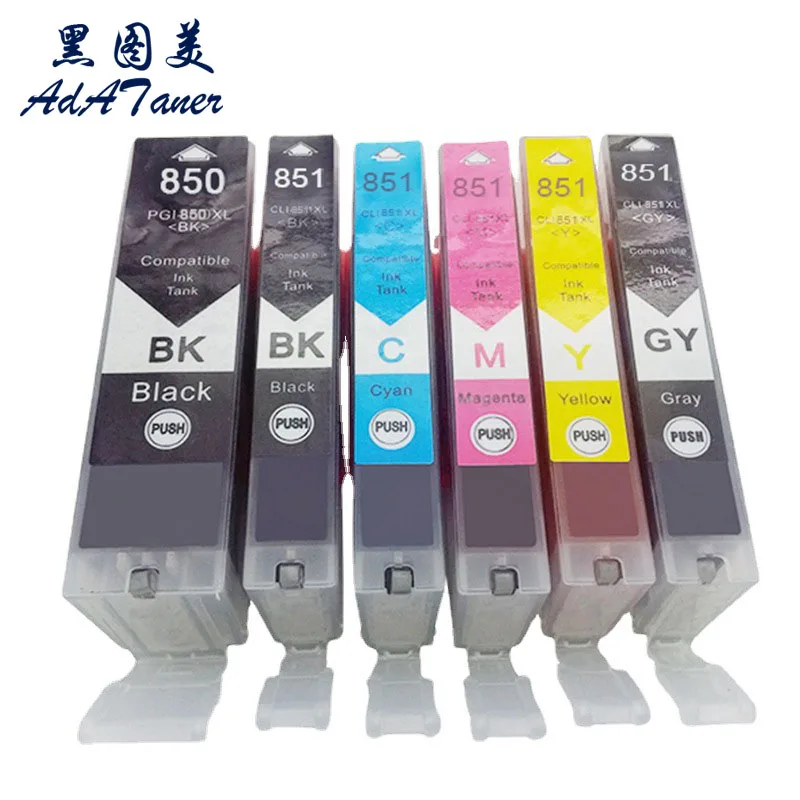 PGI-850XL PGI850XL CLI-851 CLI 851 Color Compatible Inkjet Ink Cartridge For Canon Pixma IX6880 ...