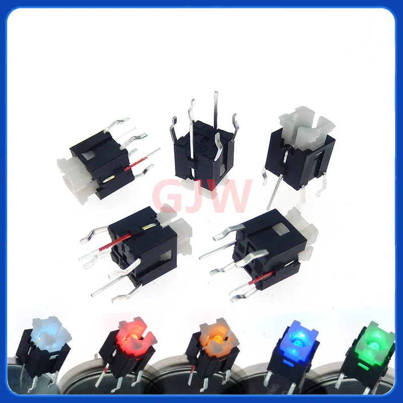 10Pcs-6-6mm-Through-Hole-Micro-Push-Button-Tactile-Momentary-Switch ...