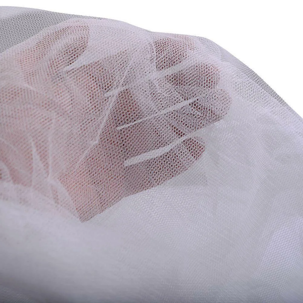 Bedding-4-Corner-Polyester-Decoration-Full-Size-White-Canopy-Post-Bed ...