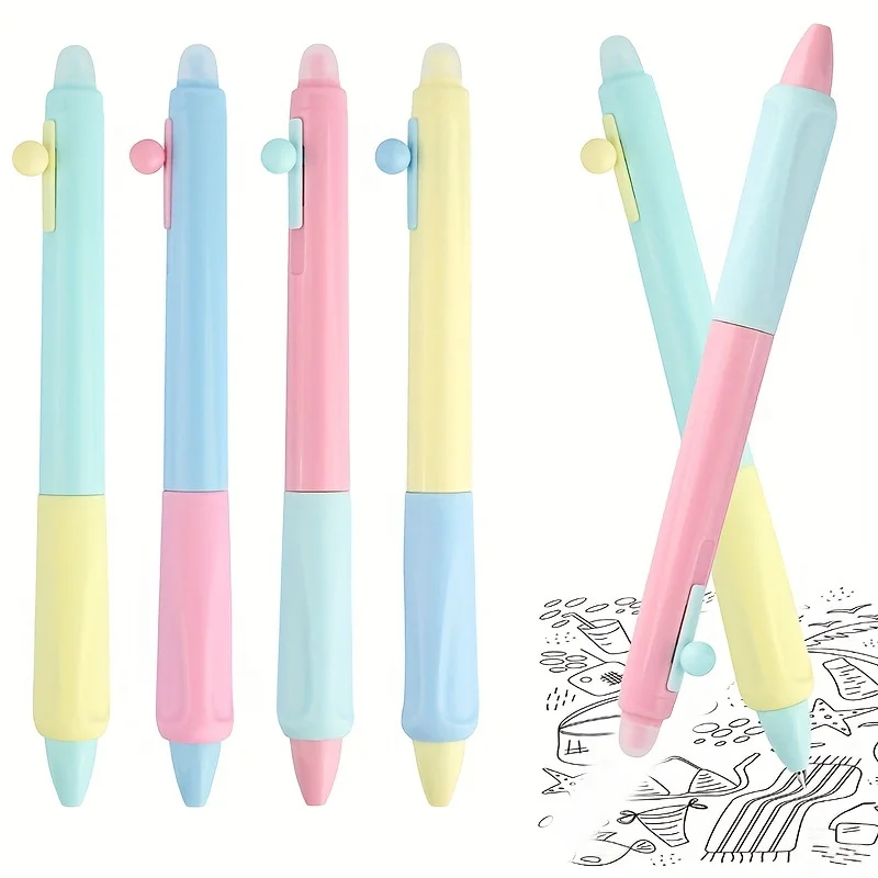 Retractable Erasable Gel Pens Fine Point 0.5 mm, No Need for White Out ...
