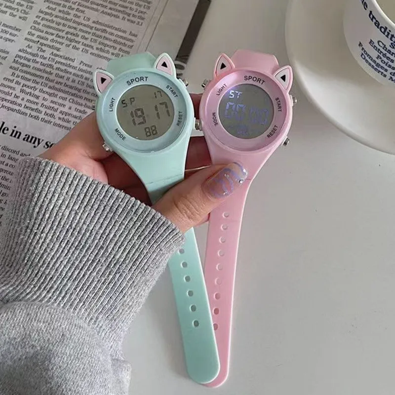 Girls-And-Boys-Cute-Meow-Star-Watches-Kids-Children-s-Junior-High ...
