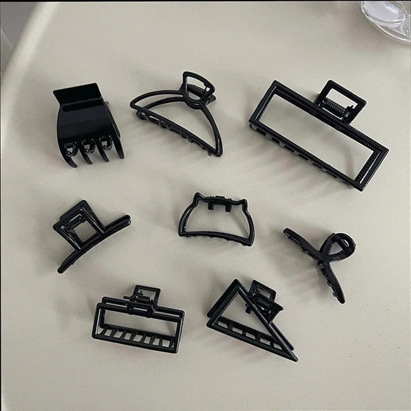 New-Black-Small-Metal-Claw-Clips-Headdress-for-Women-Girls-Mini-Hair ...