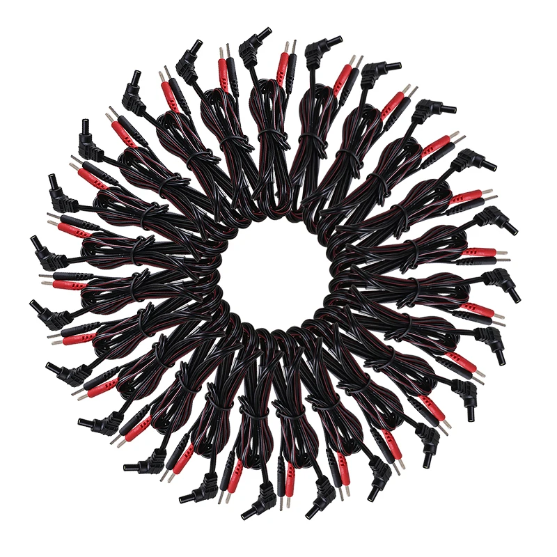 Electrode-TENS-Unit-Lead-Wires-Connector-Cables-Relaxation-Electrode ...