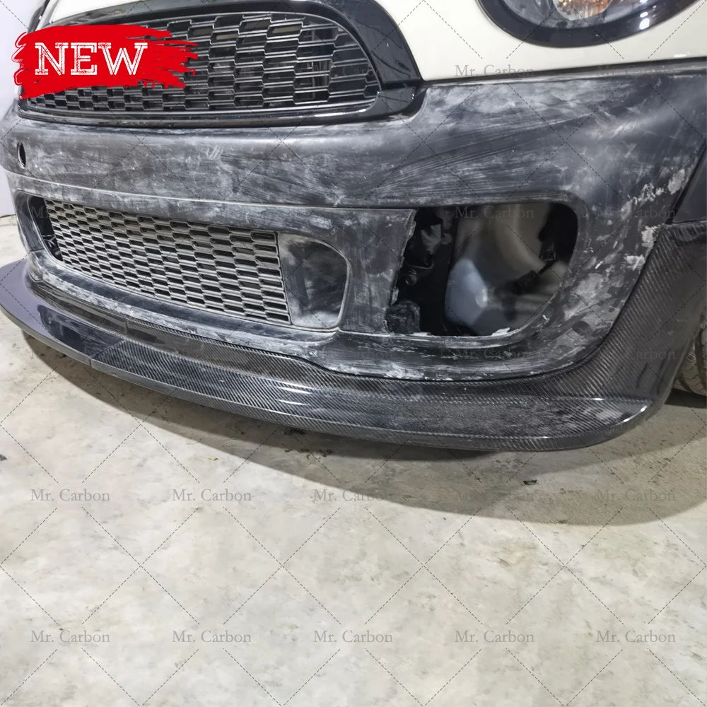 FOR-CHALLENGER-FRONT-SPLITTER-MINI-R56-3TH-JCW-BUMPER-FACELIFTED-CARBON ...
