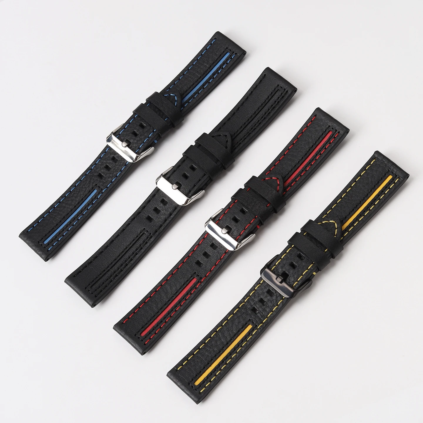 Leather Strap for Casio Edifice Red Bull Racing Series,22mm Replacement ...