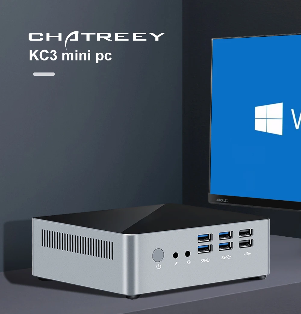Мини-ПК, intel core i5 7200U, DP HDMI VGA 3xDisplay DDR4 NVME SSD ...