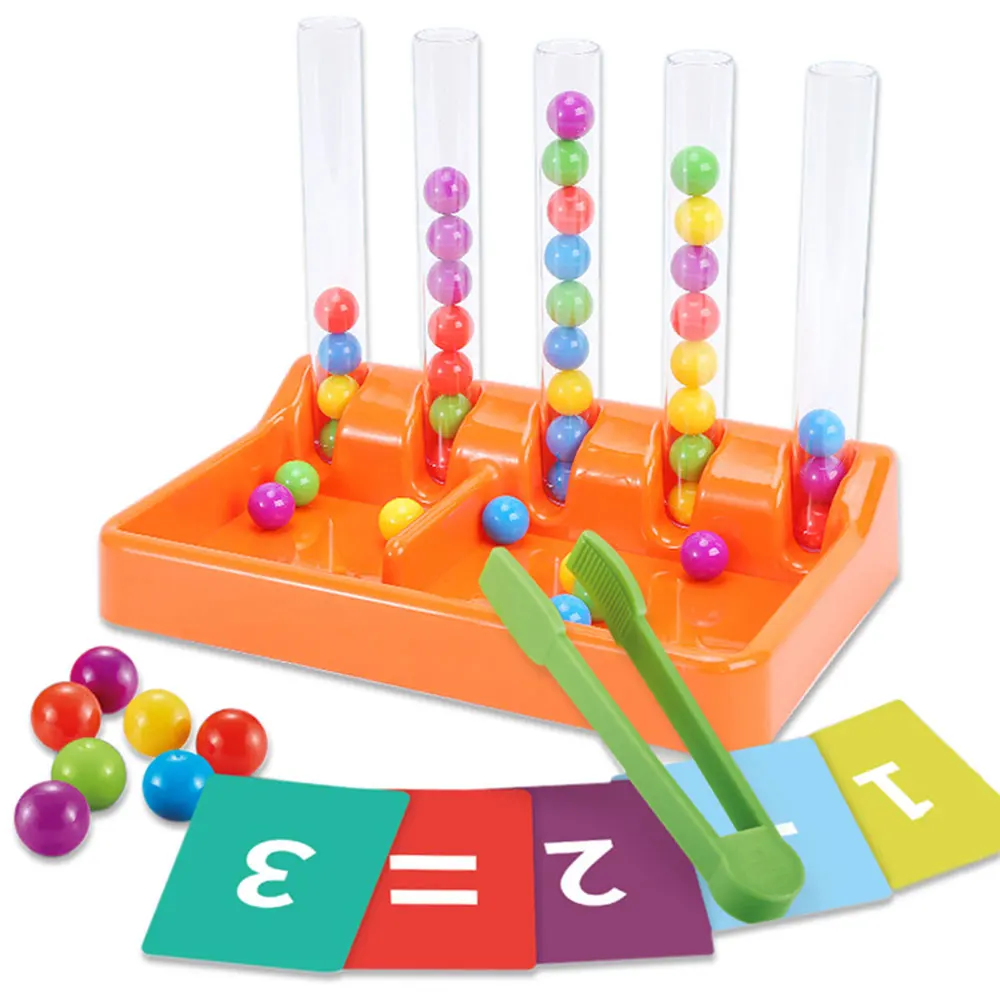 Kids-Montessori-Rainbow-Balls-Sorting-Educational-Toys-Test-Tube ...