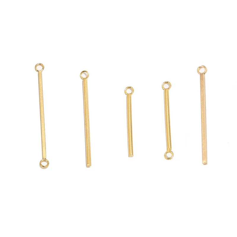 10pcs-Stainless-Steel-Long-Bar-Stick-Connectors-Metal-Bar-Links-Thin ...
