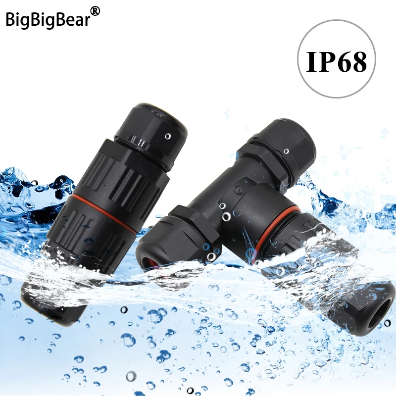 IP68 I/T Shape Waterproof Connector 2/3/5 Pin Wire Connectors Quick ...