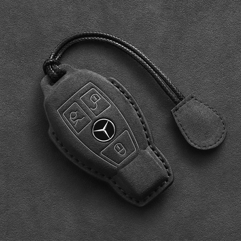 Leather Car Key Case For Mercedes Benz A C E S G R Class Gls Gla Glk ...