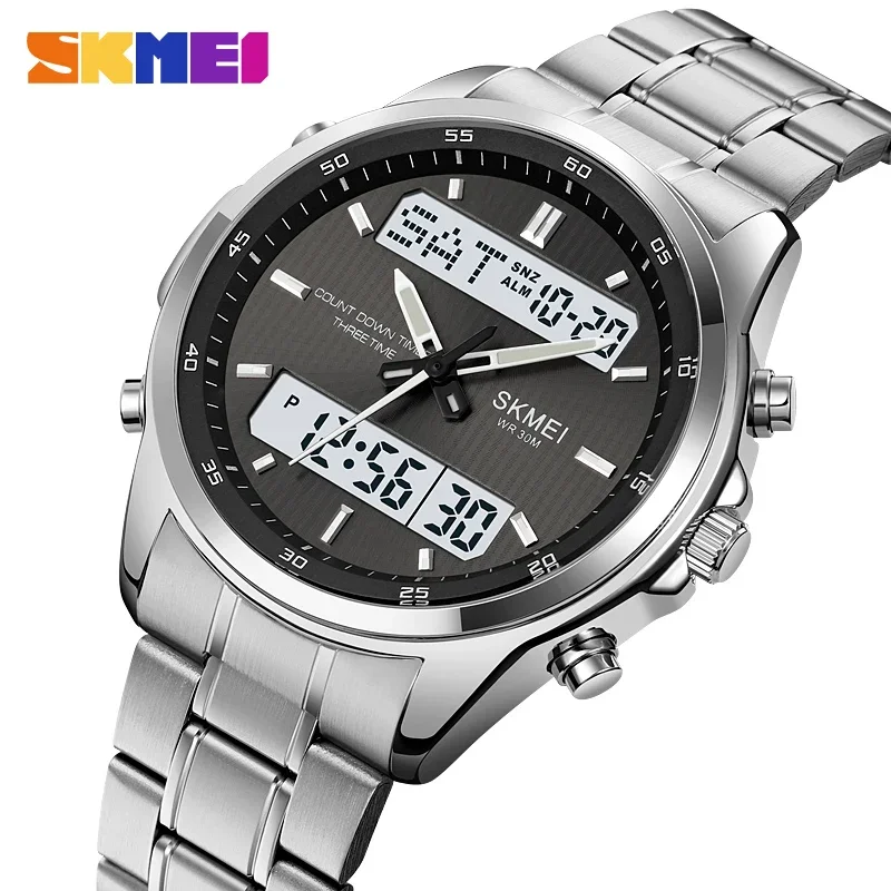 SKMEI-2049-Luxury-Digital-Wristwatch-Man-Countdown-LED-Display-Sport ...