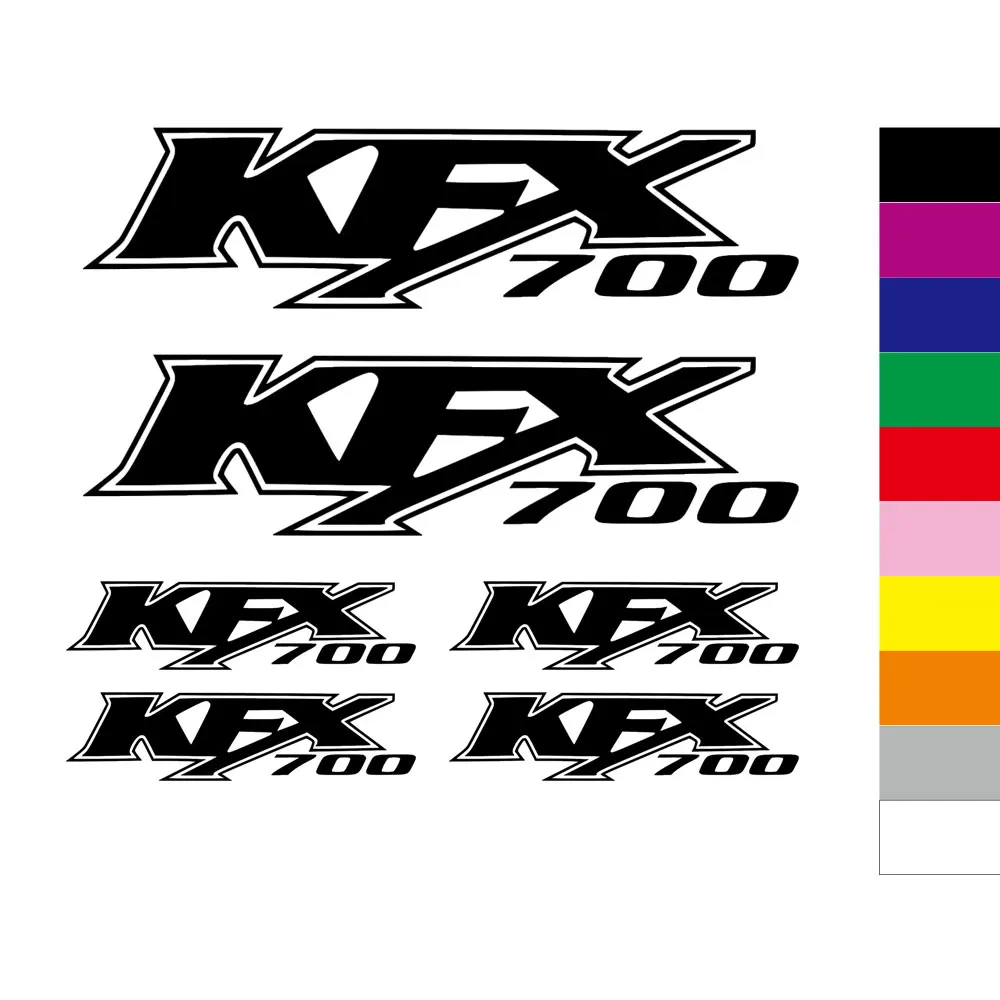 6pcs Stickers Vinyl For Kawasaki Kfx 700 Sponsor Quad Vinyl - Car ...