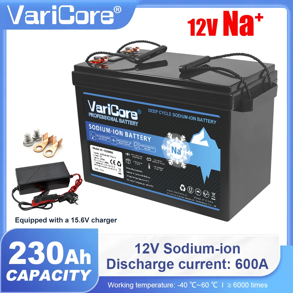 12V/15.6v 75Ah 80Ah 230AhSodium ion Rechargeable Battery Low ...