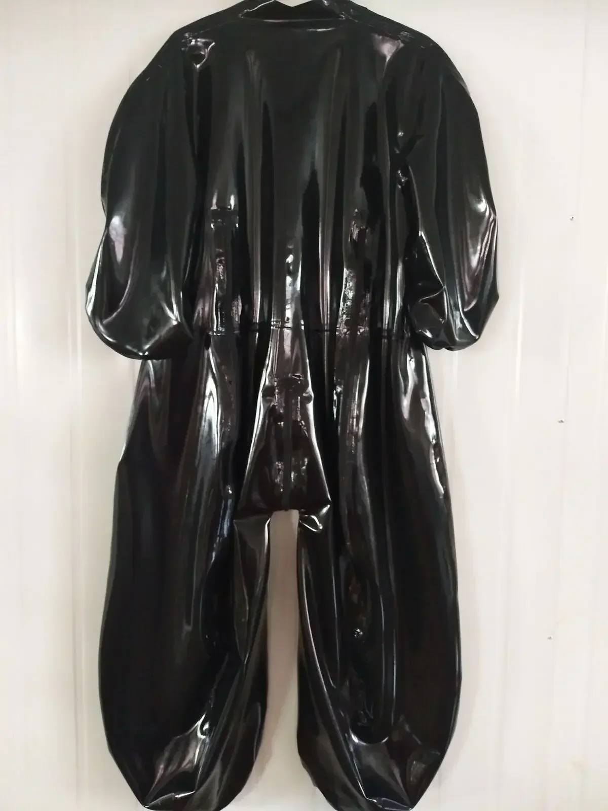 Gummi-Latex-Pure-Rubber-Black-Catsuit-Cosplay-Bodysuit-Masquerade ...