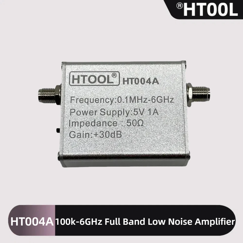 HTOOL HT004A 100K-6Ghz 30dB Low Noise Amplifier LNA, 50Ω, Wideband ...