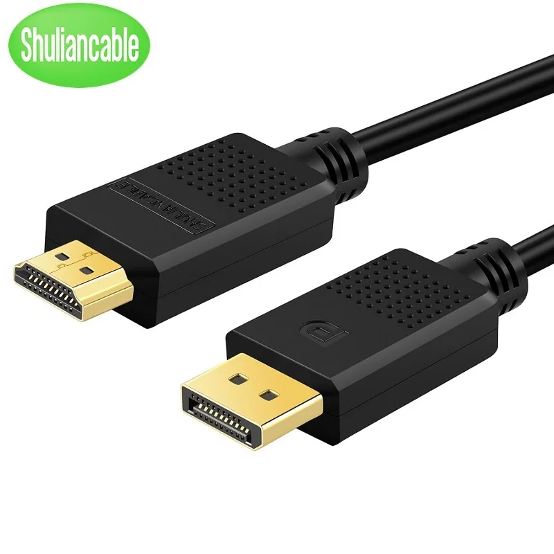 SHULIANCABLE-Cable-DisplayPort-a-HDMI-chapado-en-oro-de-alta-velocidad ...