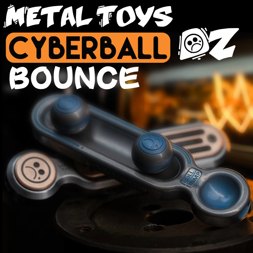 Metal-Toys-Dz-Cyber-Ball-Bounce-Push-Slider-Fidget-Toy-Bead-Spinner-New ...