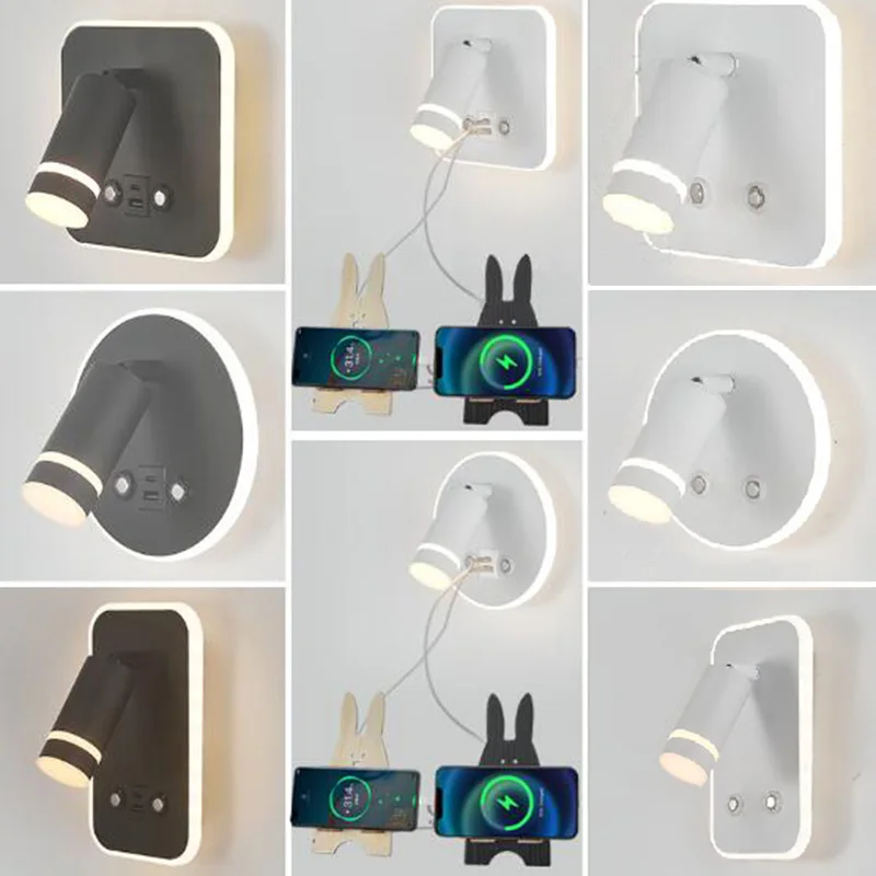 Creative-USB-Charging-Wall-Lamp-Three-Colors-Dimming-Led-Spotlight ...