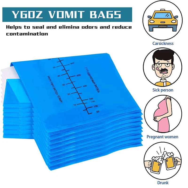 12Pcs-Disposable-Anti-reflux-Vomiting-Bag-Travel-Portable-Car-Airplane ...