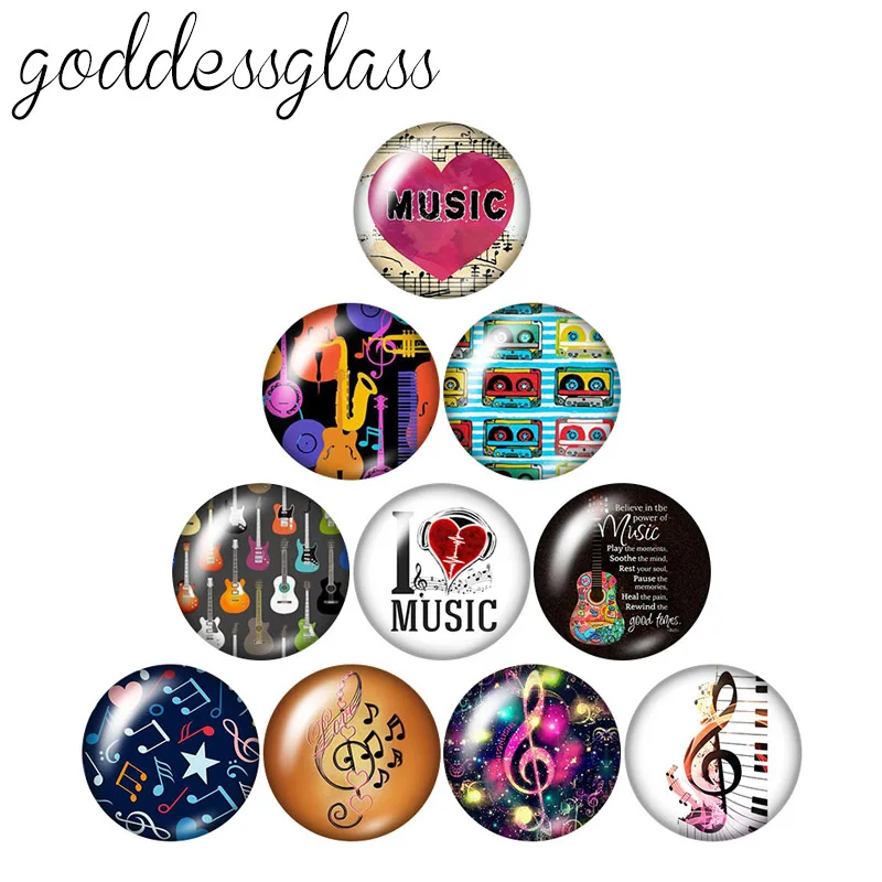 Love-Music-Guitar-Notes-musical-instruments-10pcs-12mm-18mm-20mm-25mm ...