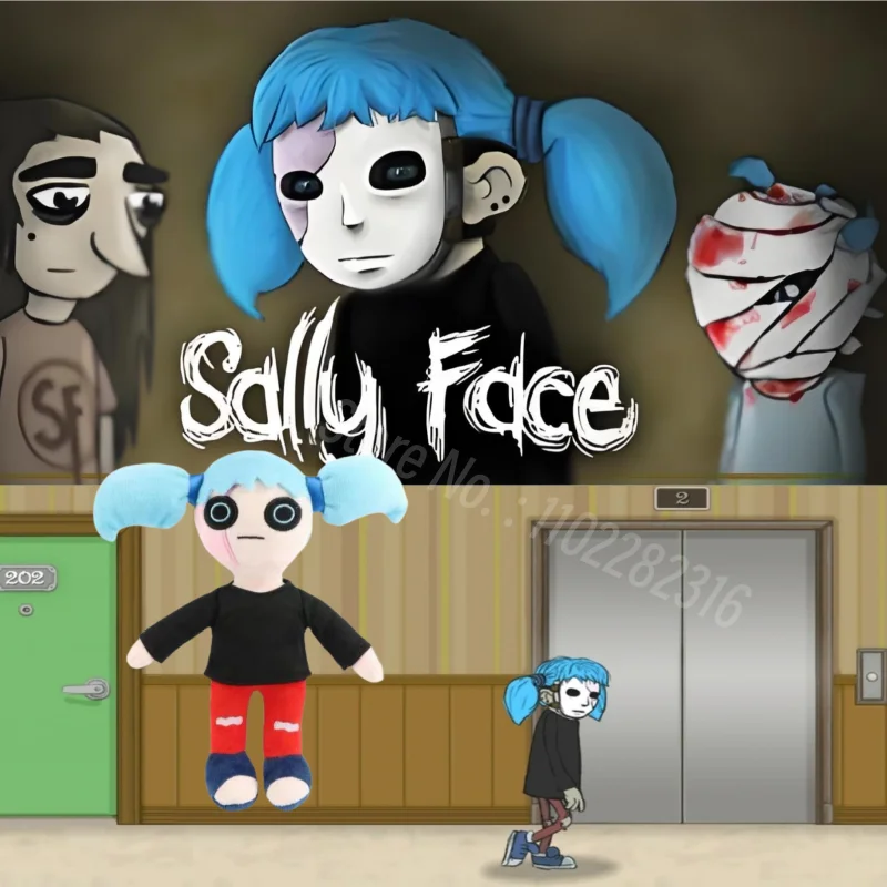 New-24cm-Sally-Face-Plush-Toys-Lifelike-Plushies-Best-Collection-For ...
