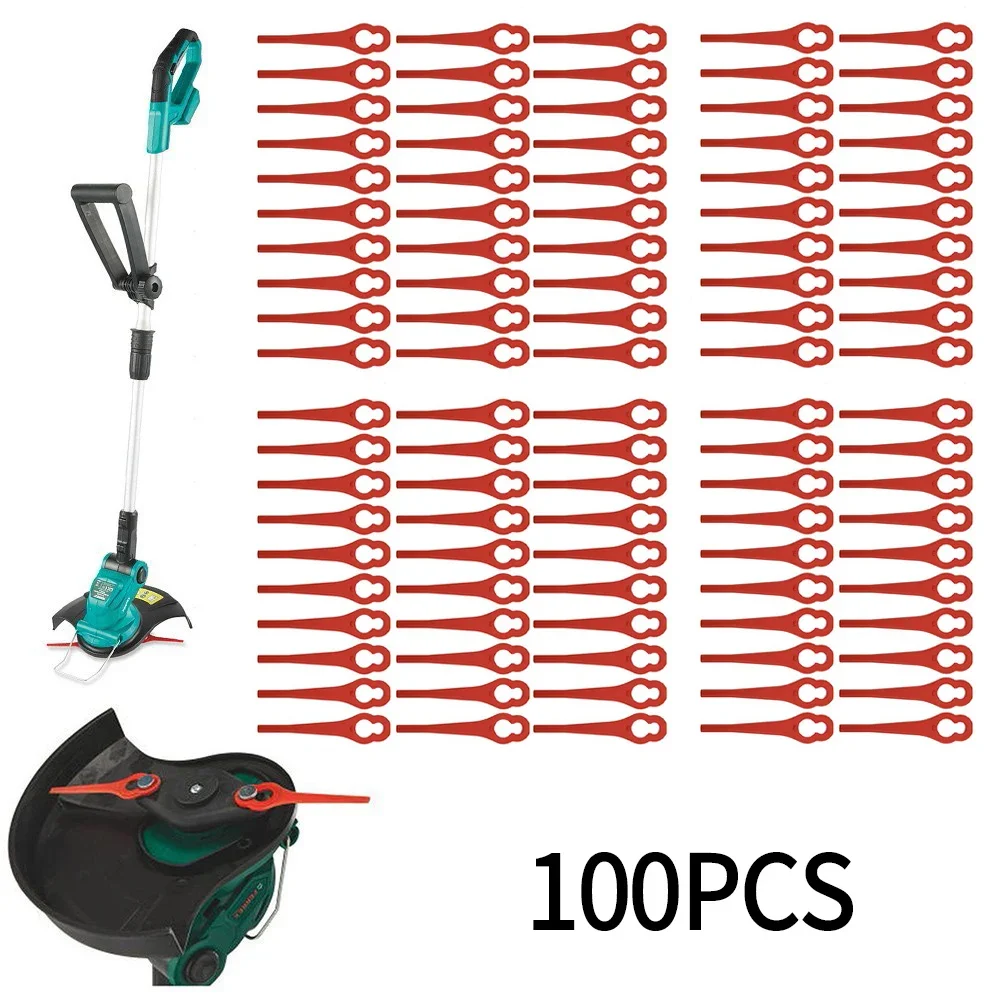 100 Pcs Lawn Mower Blades 85mm Replacement Parts 97699 2002706 For ...