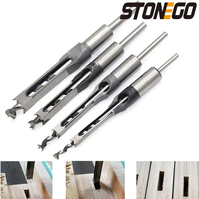 Square Hole Drill Bearing Steel Carpentry Square Hole Opener Square ...