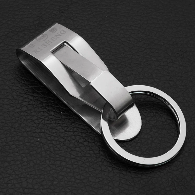 1Pc-Stainless-Steel-Keyring-Security-Clip-On-Heavy-Duty-Belt-Key-Clip ...