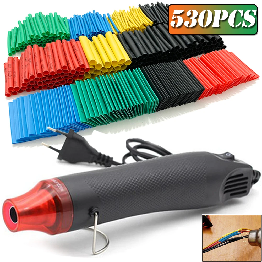 530-127pcs-Heat-Shrink-Tube-2-1-Shrinkable-Wire-Cable-Shrinking-Wrap ...