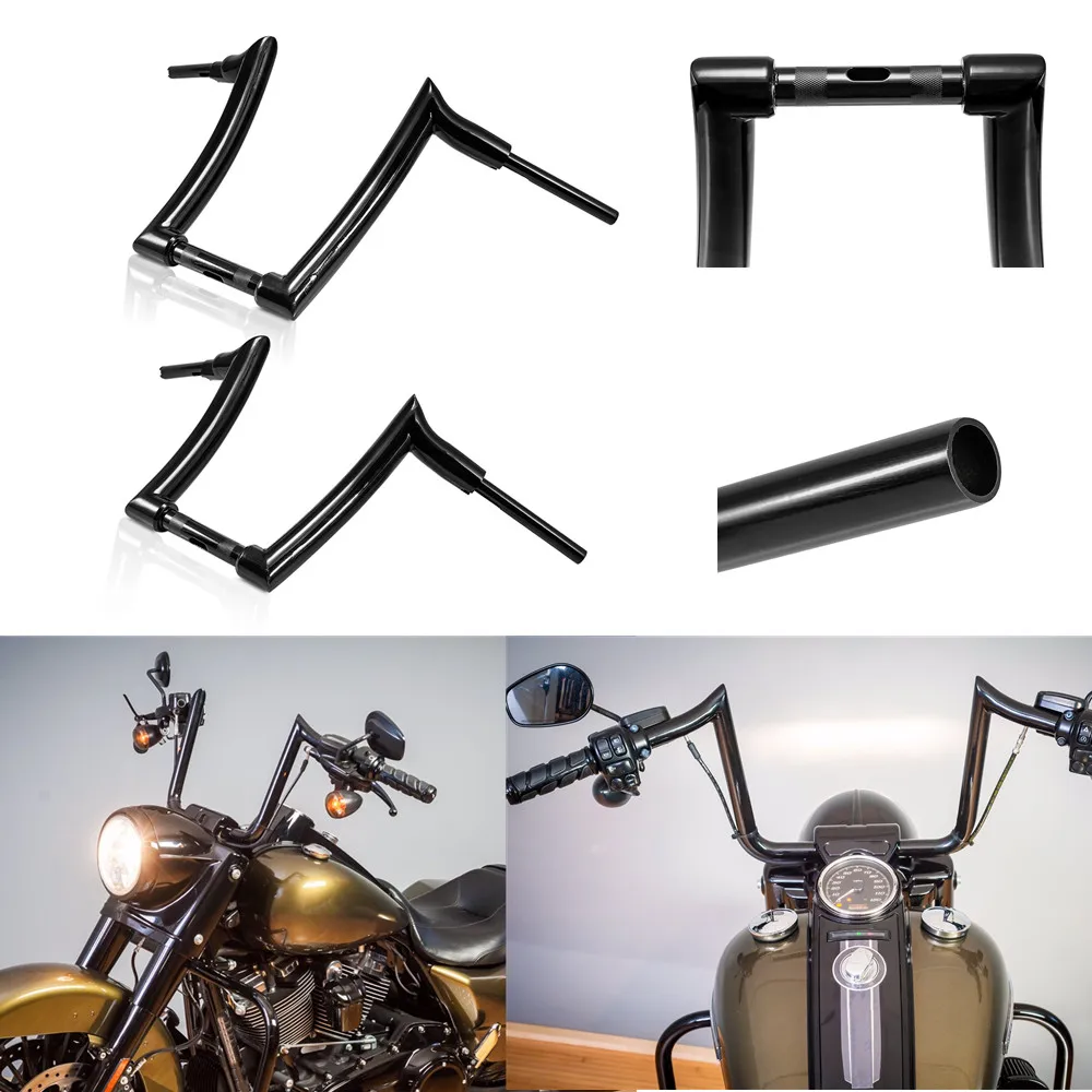 Motorcycle-16-Z-Handlebar-Drag-Bar-Handle-Bars-For-Harley-Touring-Road ...