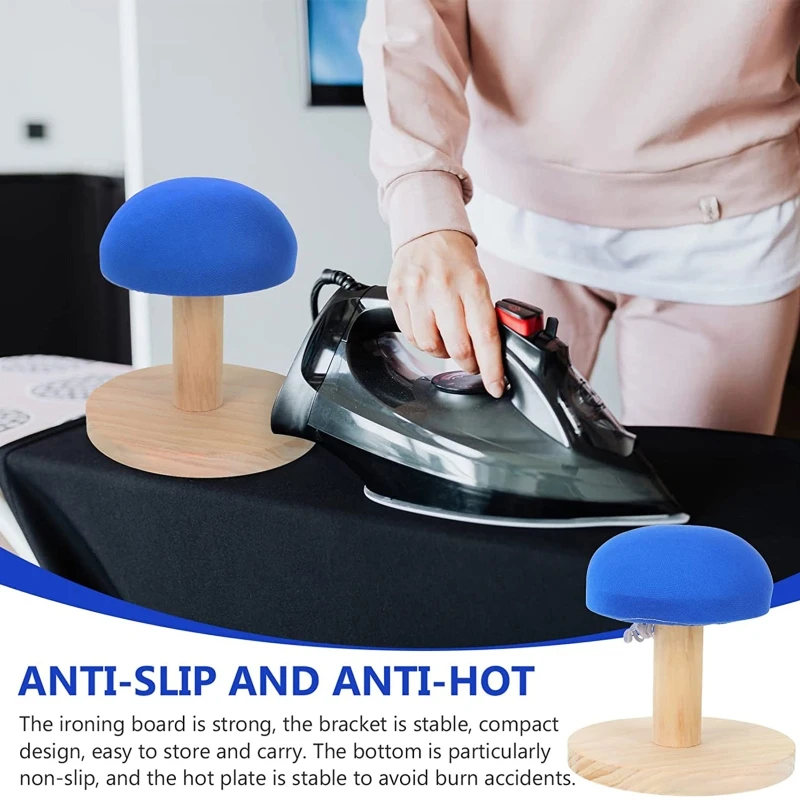 Mini-Round-Ironing-Stool-Solid-Wood-Auxiliary-Tool-Small-Table-Sleever ...