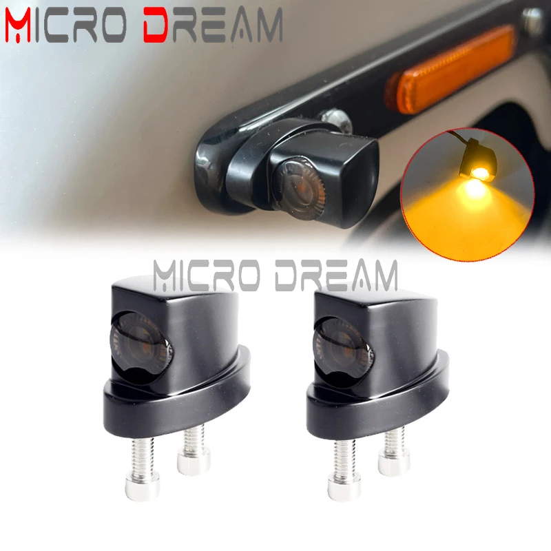 Motorcycle-Mini-Rear-Fender-Struts-Turn-Signal-Lights-For-Harley ...