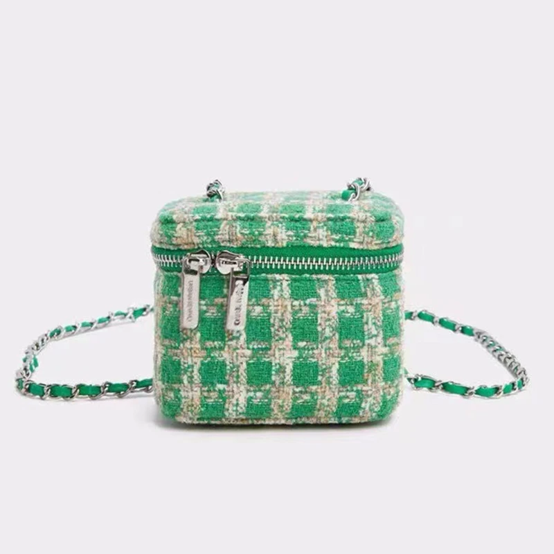 Chain High Quality Ladies Cloth Crossbody Bag Pink Color One shoulder ...