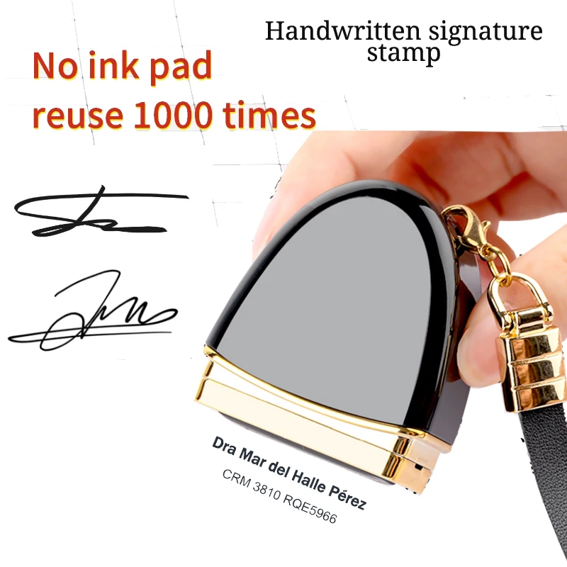 DIY-Custom-Teacher-Doctor-Nurse-Name-Ink-Stamp-Signature-Calligraphy ...