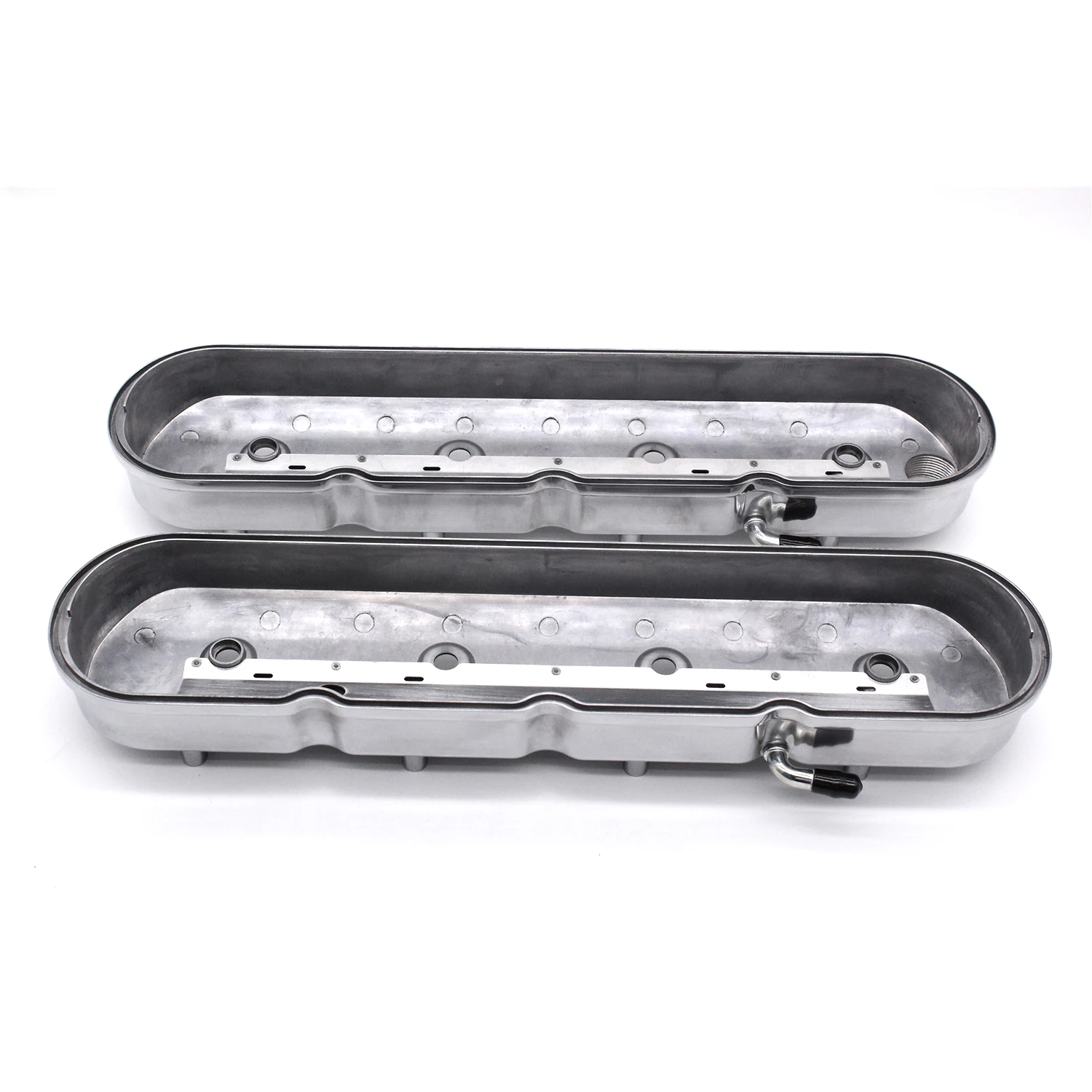2Pcs Polished Cast Aluminum Valve Covers w/ Coil Mounts For GM LS Chevy ...
