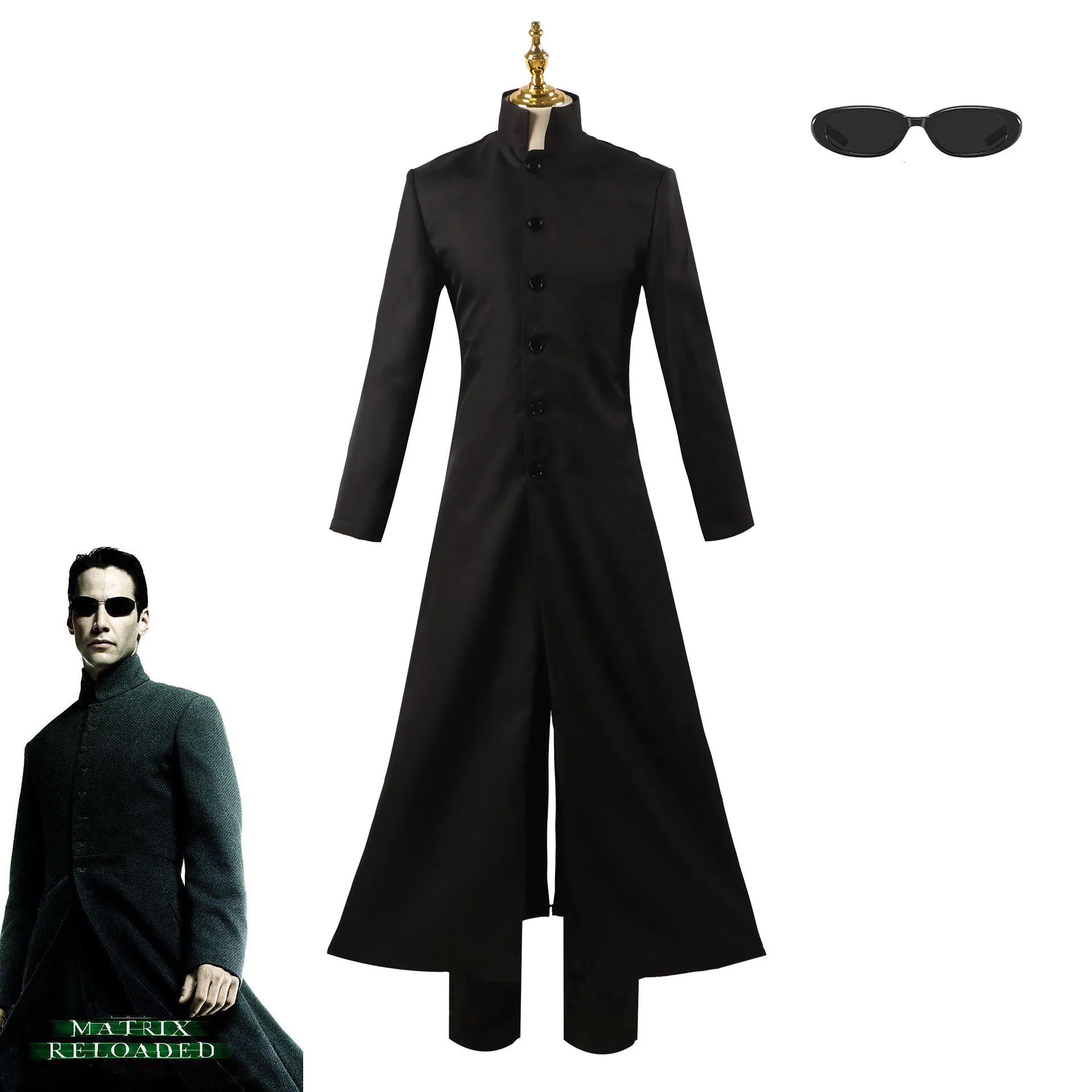 Costom-Made-Matrix-Cosplay-Costume-Neo-Black-Men-Women-Long-Trench-Coat ...