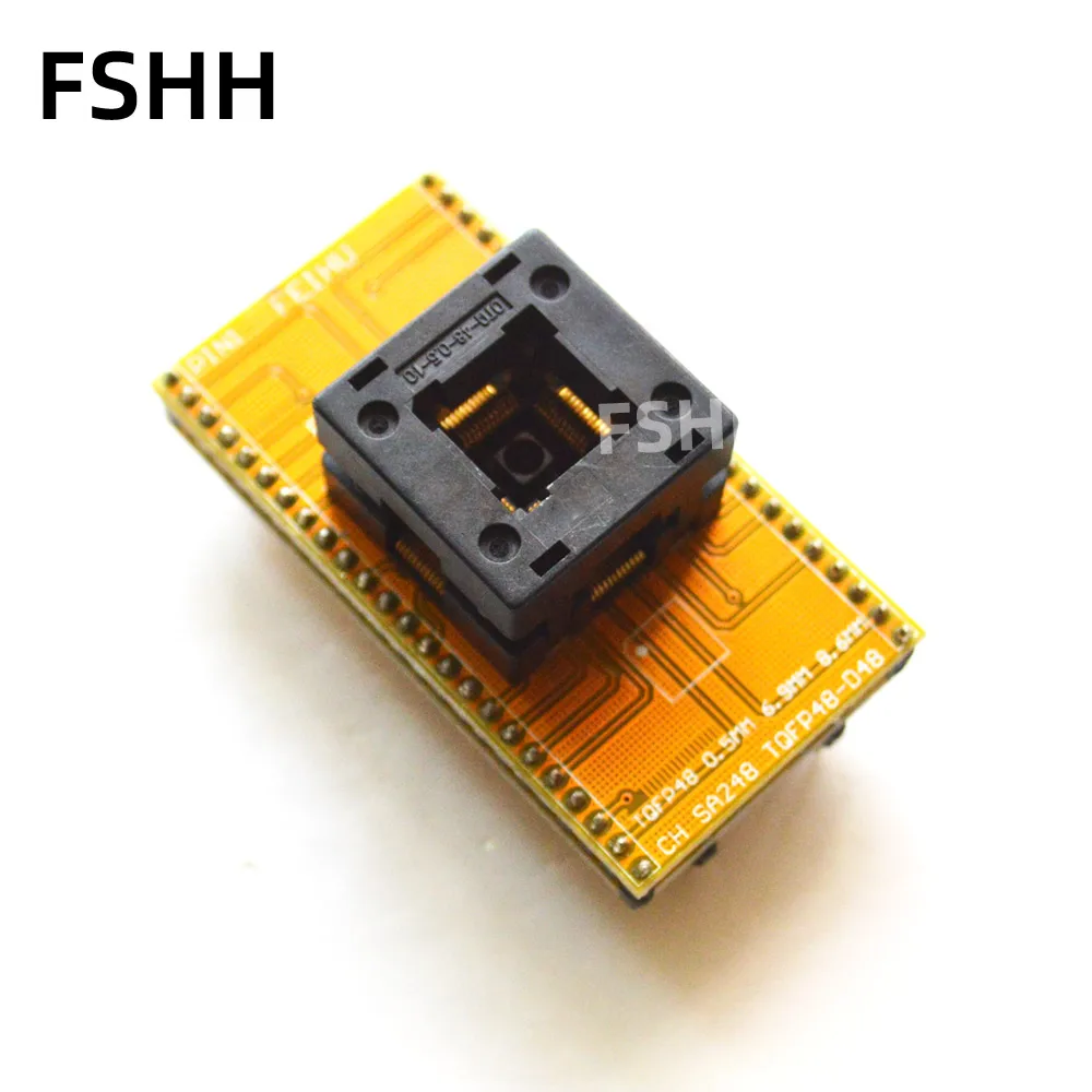 Tqfp48 To Dip48 Programmer Adapter Lqfp48 Qfp48 Test Socket Pitch=0 ...