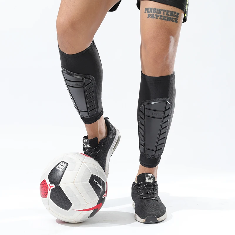 Sports-Football-Shin-Guards-Compression-soccer-Sleeves-Honeycomb-Sponge ...