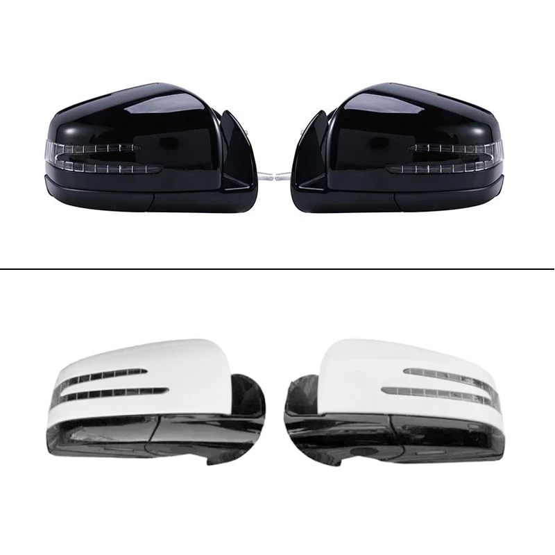 Car Outside Rearview Mirror Assembly Black White For 2005-2011 Mercedes ...