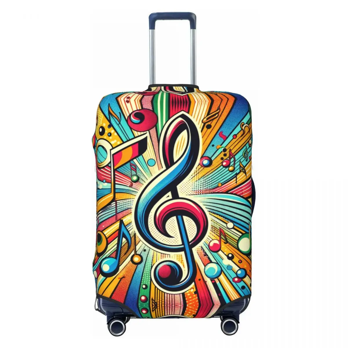 Cute-Colorful-Music-Musical-Note-Luggage-Cover-Protector-Elastic-Travel ...